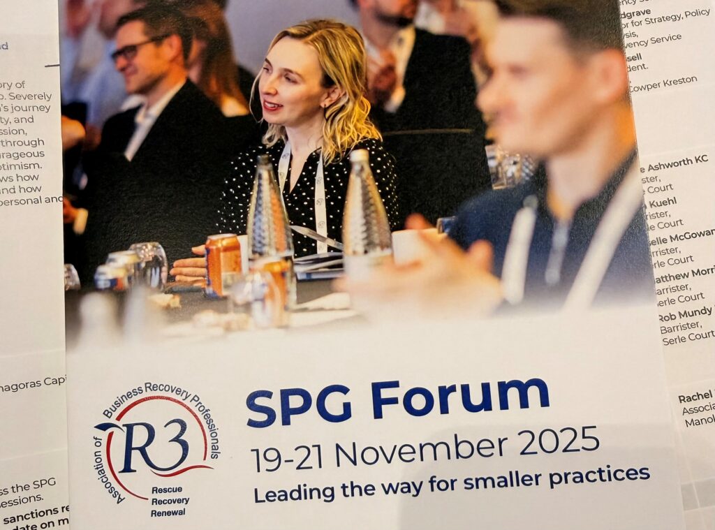 Jo Milner speaks at the R3 SPG Forum 2025 - Buchler Phillips